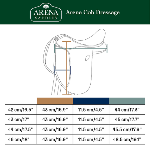 Arena Cob Dressage saddle – Arena Saddles